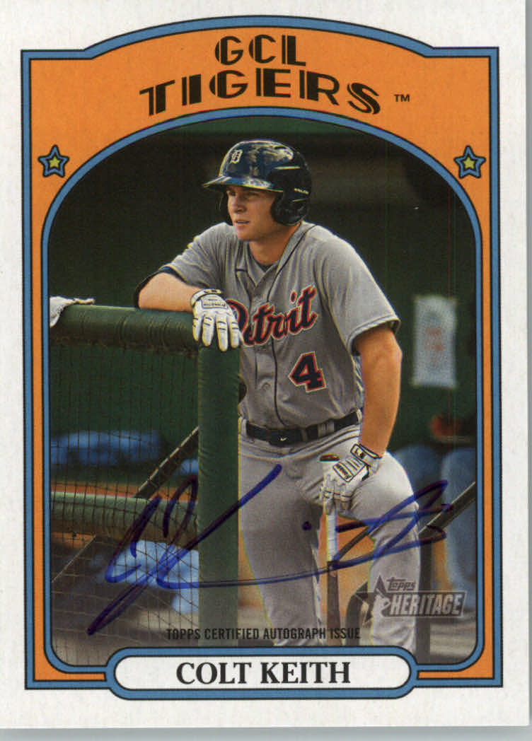 2021 Topps Heritage Minors Real One Autographs #ROACK Colt Keith - NM-MT