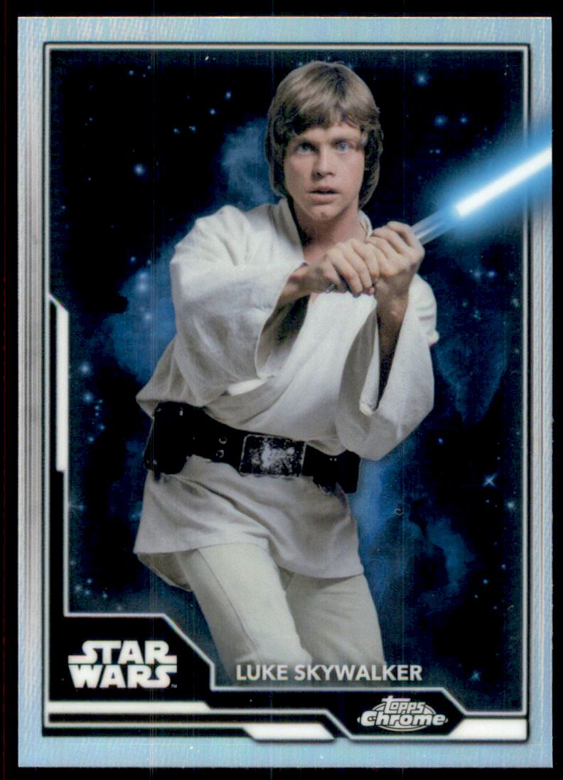 2021 Topps Chrome Star Wars Legacy Wielders of the Lightsaber #WL1 Luke Skywalker - NM-MT ...