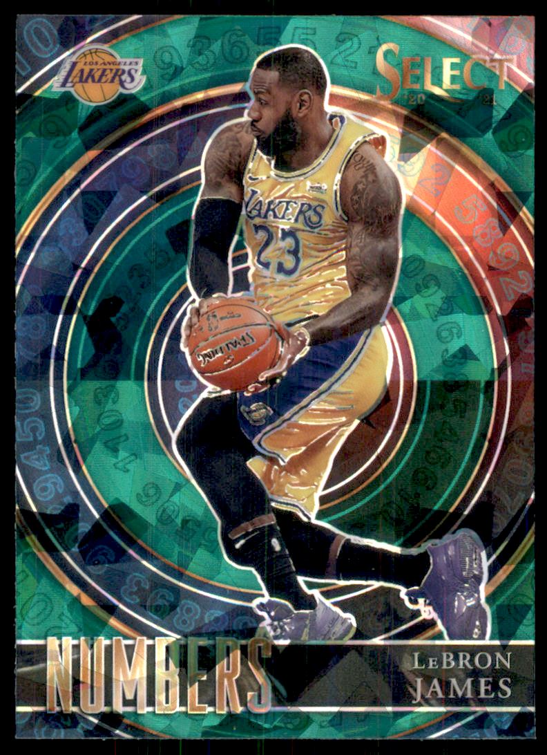 2020-21 Select Numbers Prizms Green #2 LeBron James - NM-MT