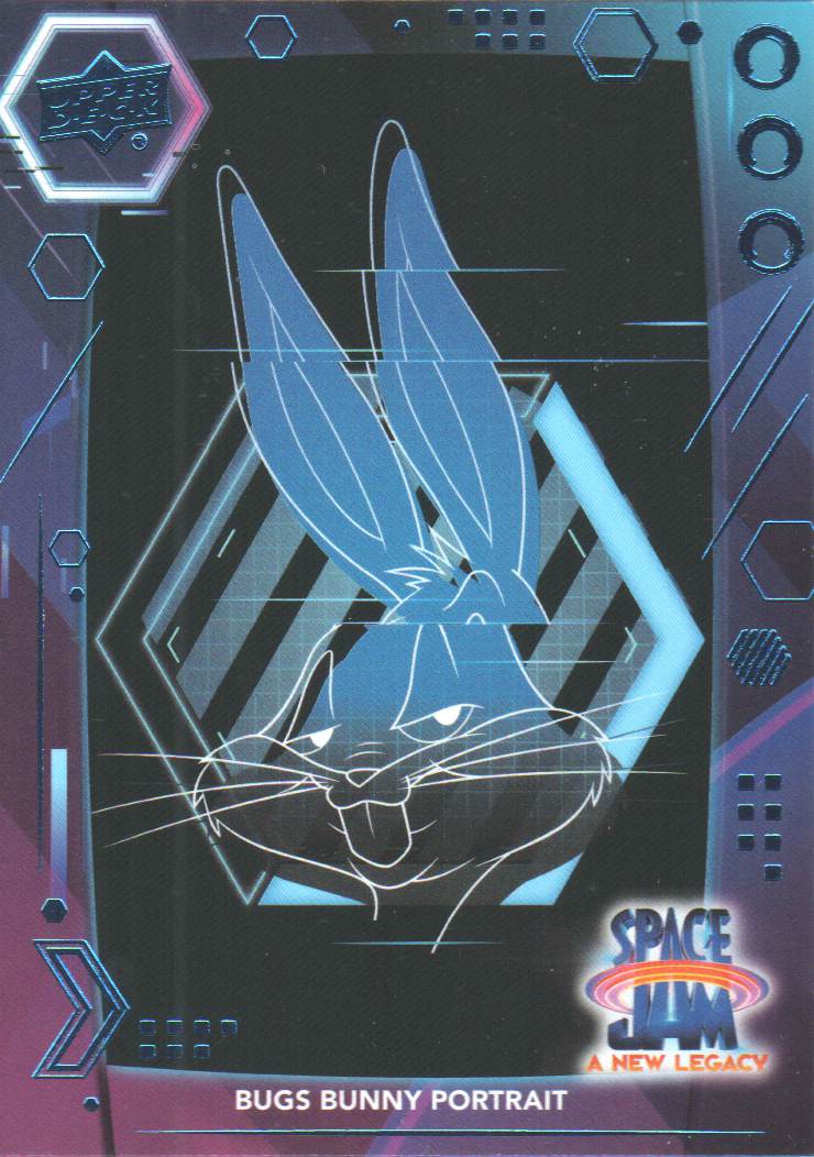 2021 Upper Deck Space Jam A New Legacy Retail Blue #40 Bugs Bunny Portrait - NM-MT