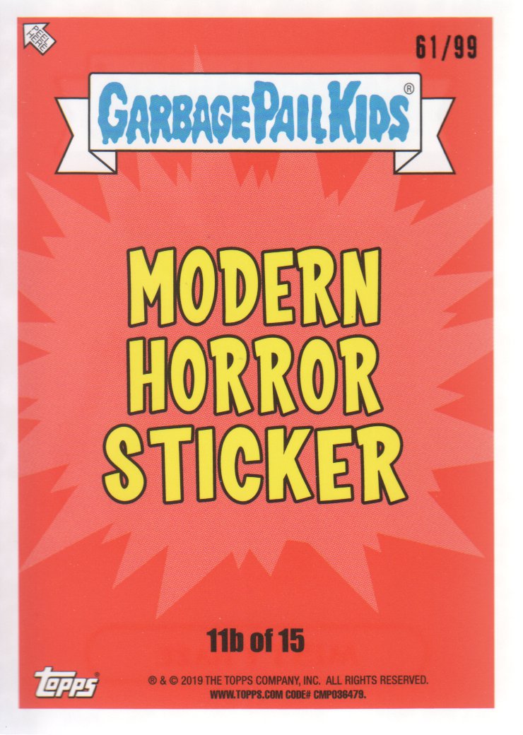 2019 Topps Garbage Pail Kids Revenge of Oh The Horror-ible! Blood ...