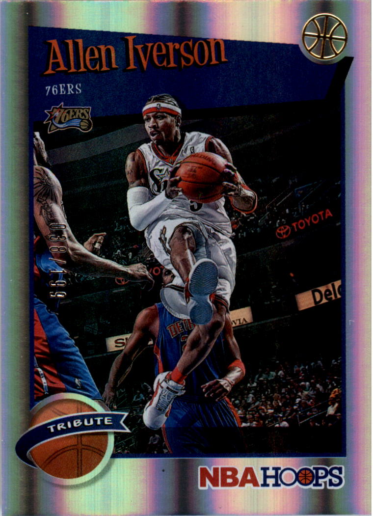 2019-20 Hoops Premium Box Set #285 Allen Iverson - /199 - NM-MT