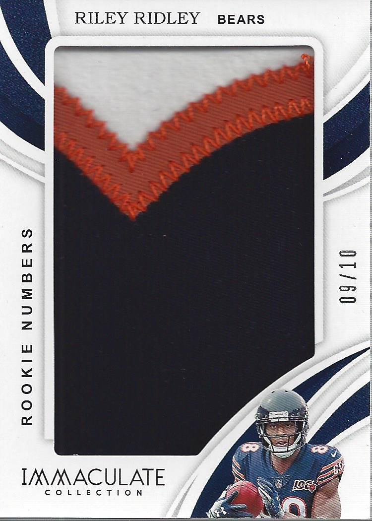 2019 Immaculate Collection Immaculate Rookie Numbers #36 Riley Ridley ...
