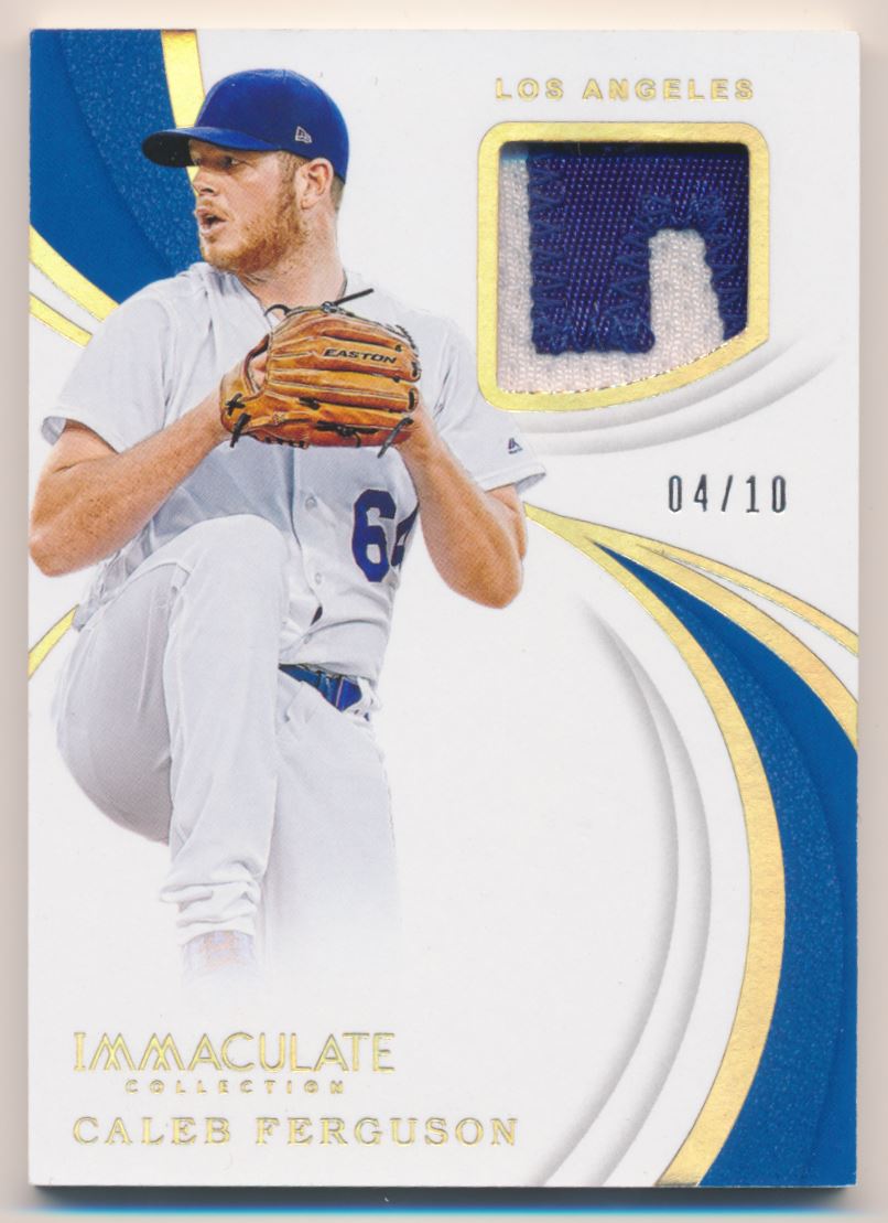 2019 Immaculate Collection Immaculate Swatches Team Logo #25 Caleb ...