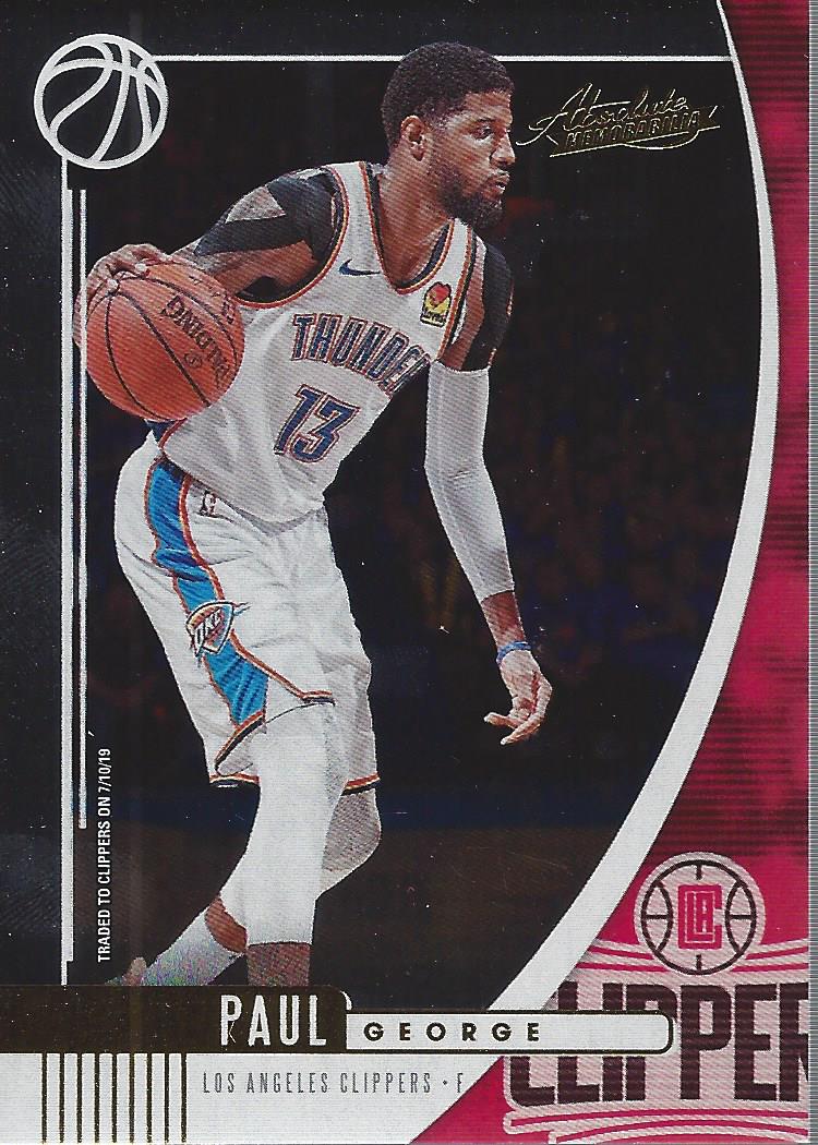2019-20 Absolute Memorabilia #26 Paul George - NM-MT
