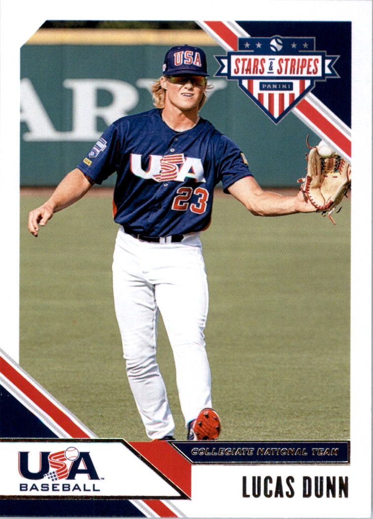 2020 USA Baseball Stars and Stripes #35 Lucas Dunn - NM-MT