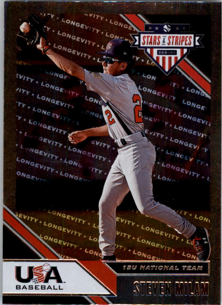 2020 USA Baseball Stars and Stripes Longevity Parallel #52 Steven Milam ...
