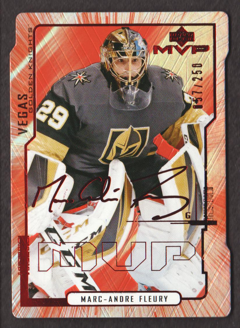 2020-21 Upper Deck MVP Colors and Contours #22 Marc-Andre Fleury - #'d ...