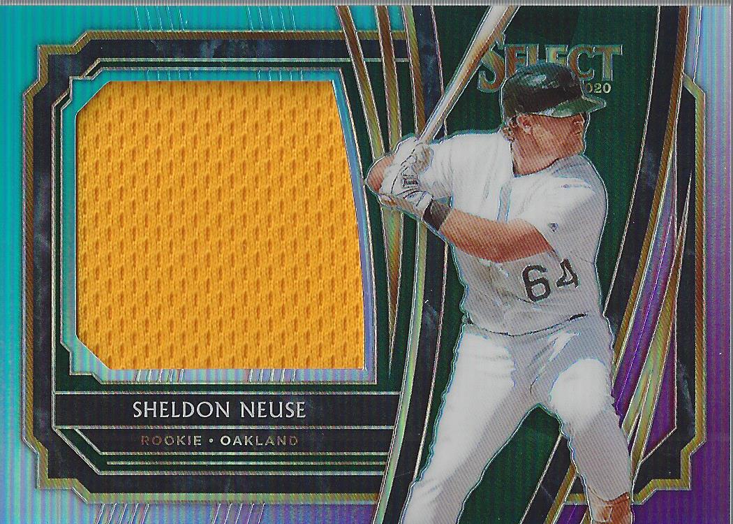 2020 Select Rookie Jumbo Swatch Prizms Tri-Color #39 Sheldon Neuse ...