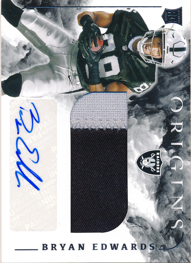 2020 Panini Origins #128 Bryan Edwards JSY AU RC - NM-MT