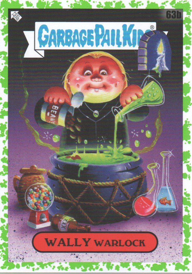 2020 Topps Garbage Pail Kids 35th Anniversary Booger Green #63b Wally ...