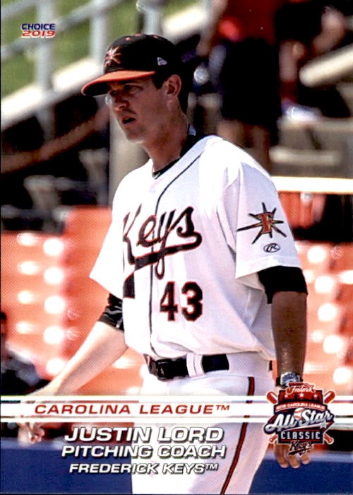 2019 Carolina League All-Stars #6 Justin Lord CO - NM