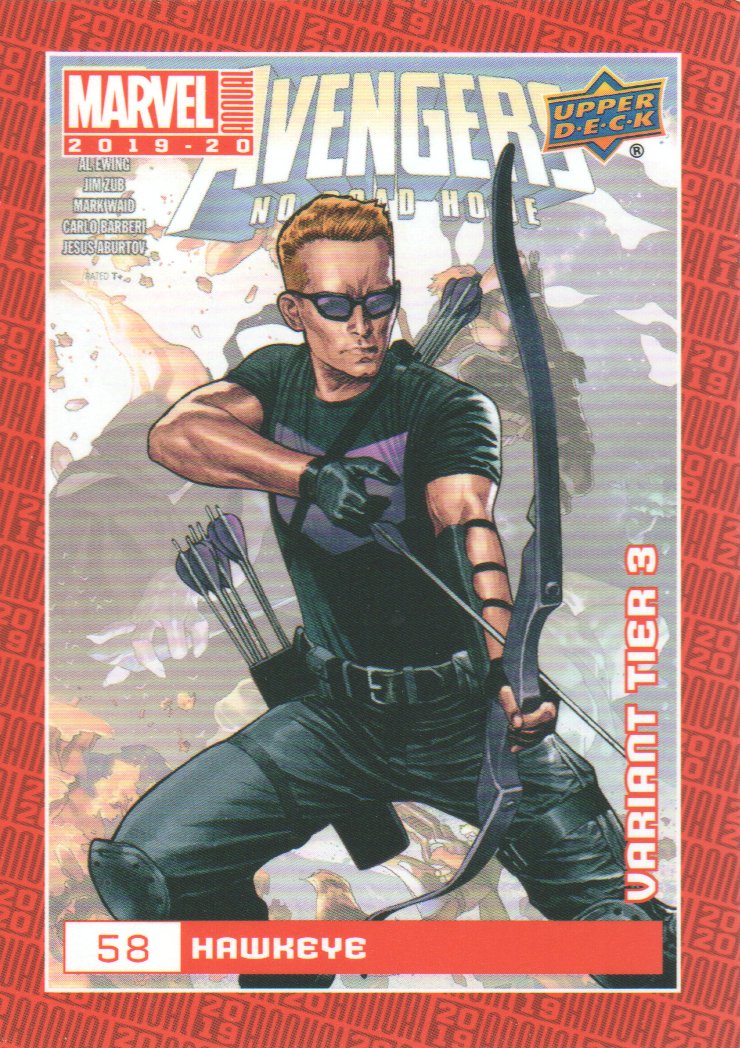 2019-20 Upper Deck Marvel Annual Variant Covers #58 Hawkeye - NM-MT