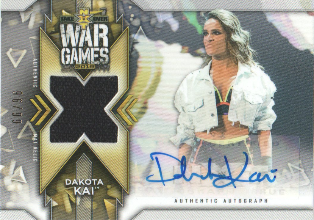 2020 Topps WWE NXT Autographed Mat Relics #MRADK Dakota Kai - #'d /99 ...