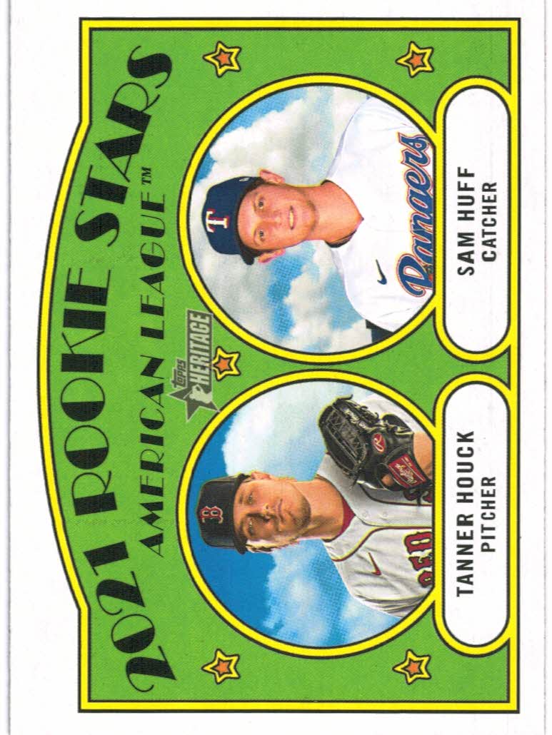 2021 Topps Heritage #360 Tanner Houck RC/Sam Huff RC - NM-MT