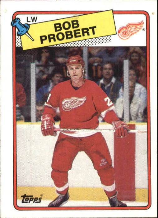 1988-89 Topps #181 Bob Probert RED WINGS S12135 - NM-MT