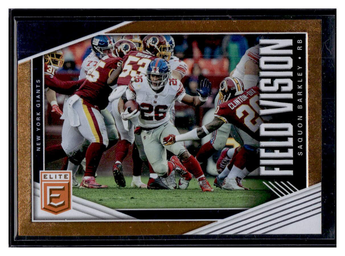 2019 Elite Field Vision Orange #9 Saquon Barkley - NM-MT