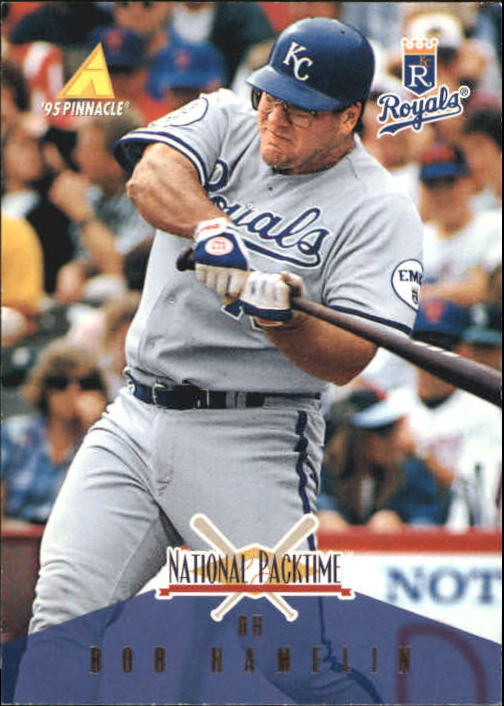 1995 National Packtime #4 of 18 Bob Hamelin ROYALS R22974 - NM-MT