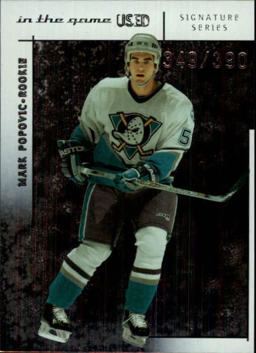 2003-04 ITG Used Signature Series #157 Mark Popovic RC - NM-MT