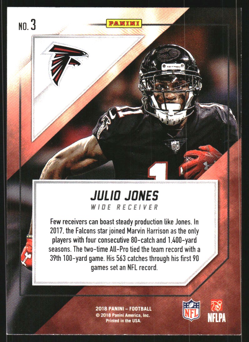 2018 Panini MJH Exclusive #3 Julio Jones - NM-MT