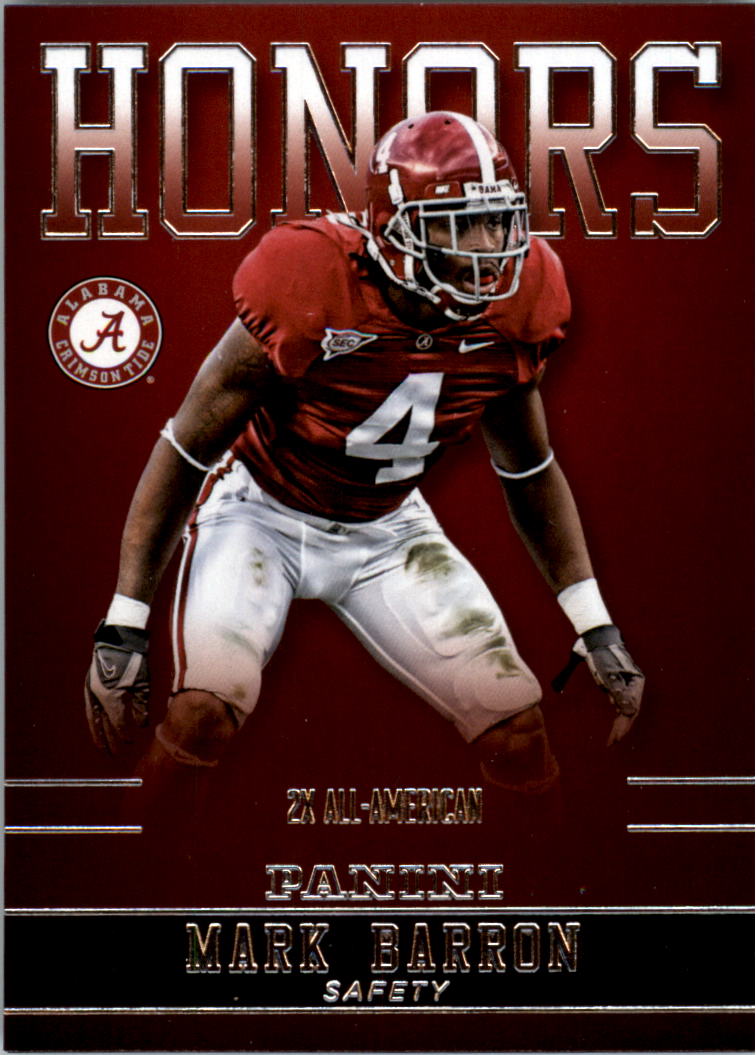 2015 Panini Alabama Honors #MBAL Mark Barron - NM-MT