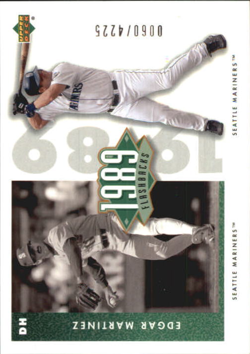 2002 Upper Deck 1989 Flashback #11 Edgar Martinez Mariners C22021 - NM-MT