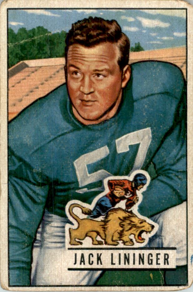 1951 Bowman #135 Jack Lininger RC - FAIR