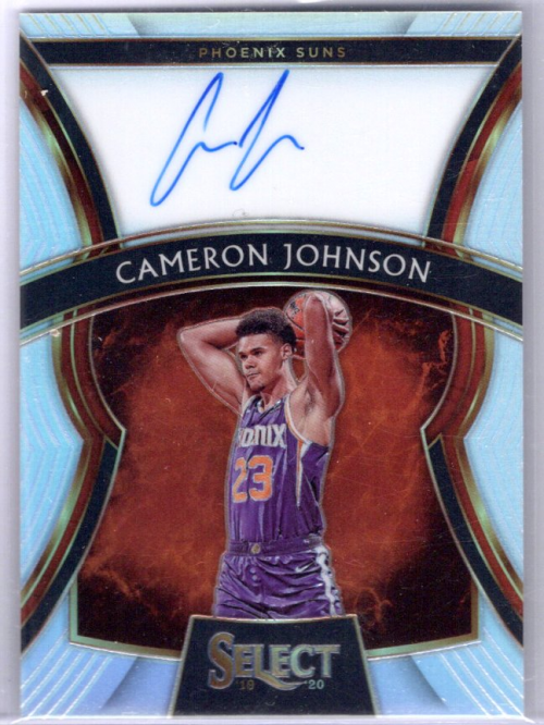 2019-20 Select Rookie Signatures #13 Cameron Johnson - - Refractor Style Autograph Card #RS-CJN ...