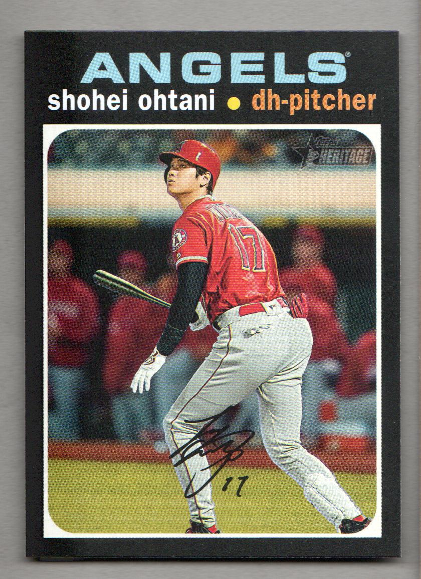 2020 Topps Heritage Action Variations #433 Shohei Ohtani - Action ...