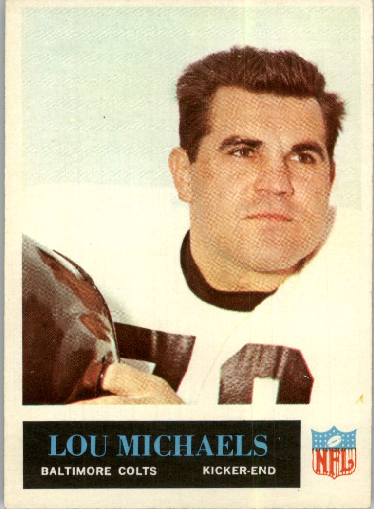 1965 Philadelphia #7 Lou Michaels - EX-MT