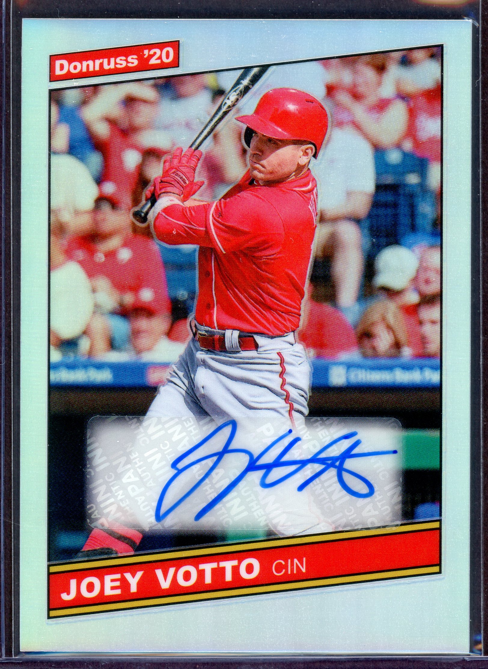 2020 Donruss Optic Retro '86 Signatures Holo #26 Joey Votto - AUTHENTIC ...