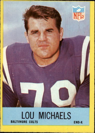 1967 Philadelphia #22 Lou Michaels - VG-EX