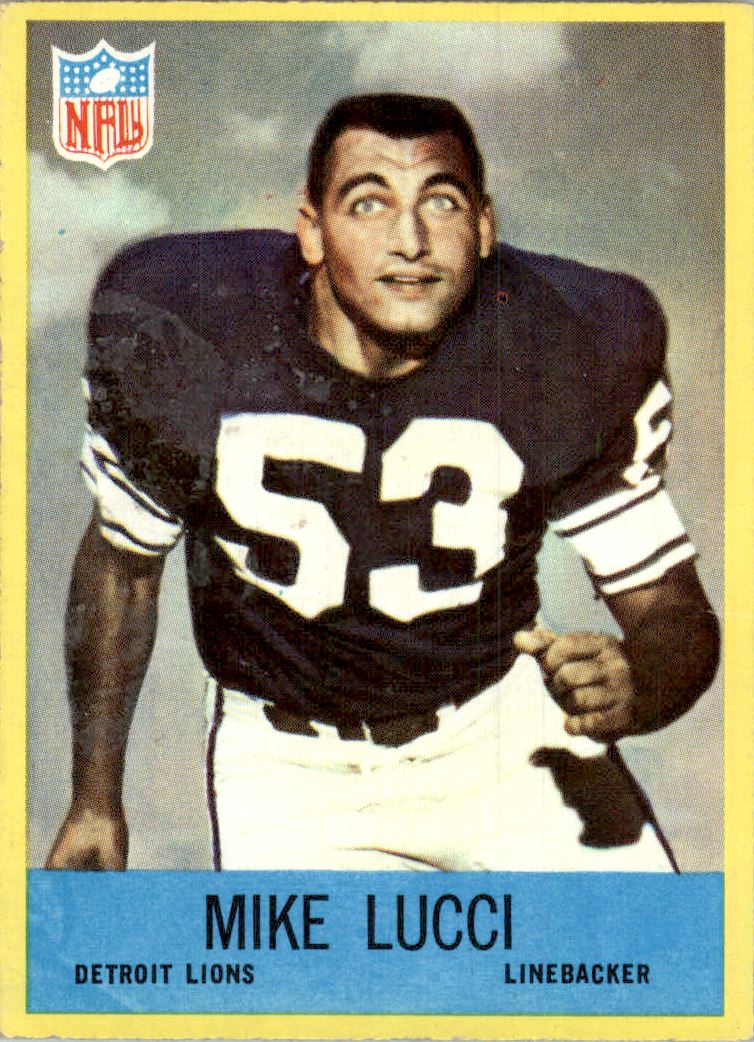 1967 Philadelphia #67 Mike Lucci RC - VG