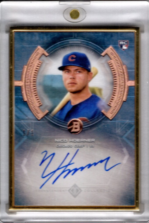 2020 Bowman Transcendent Autographs Rose Gold #BTANH Nico Hoerner ...
