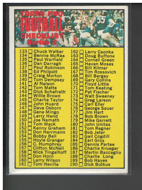 1970 Topps #132 Checklist DP - A8124 - EX-MT