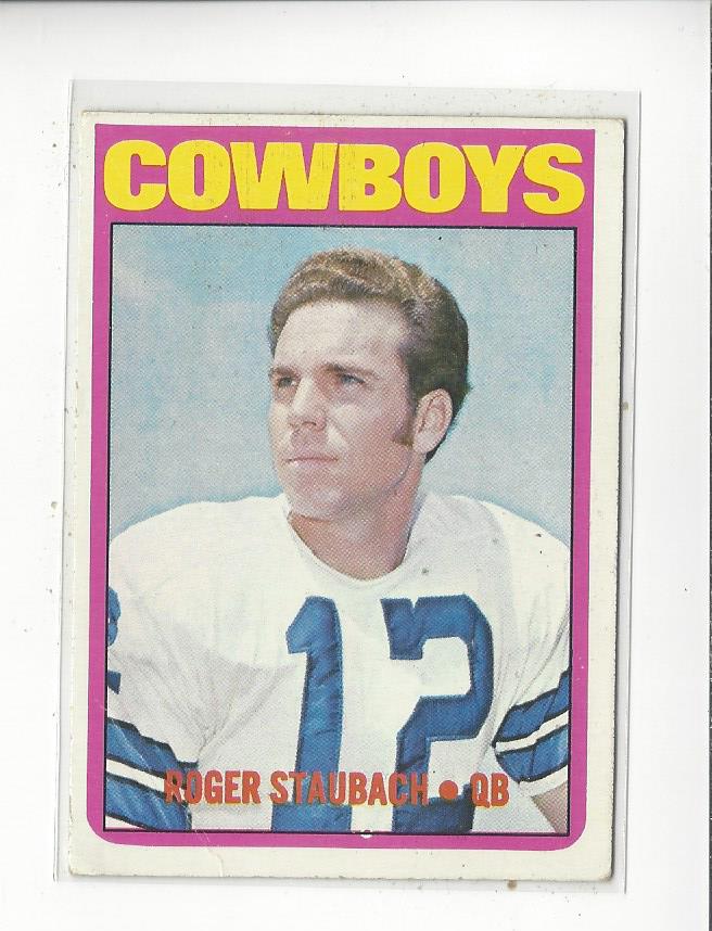 1972 Topps #200 Roger Staubach RC - VG
