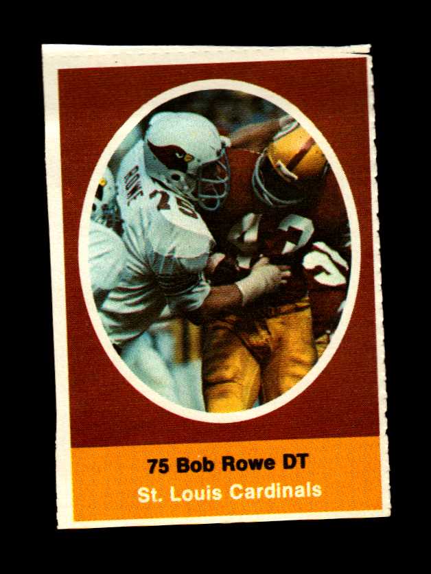 1972 Sunoco Stamps #543 Bob Rowe - VG - The Dugout Sportscards & Comics ...