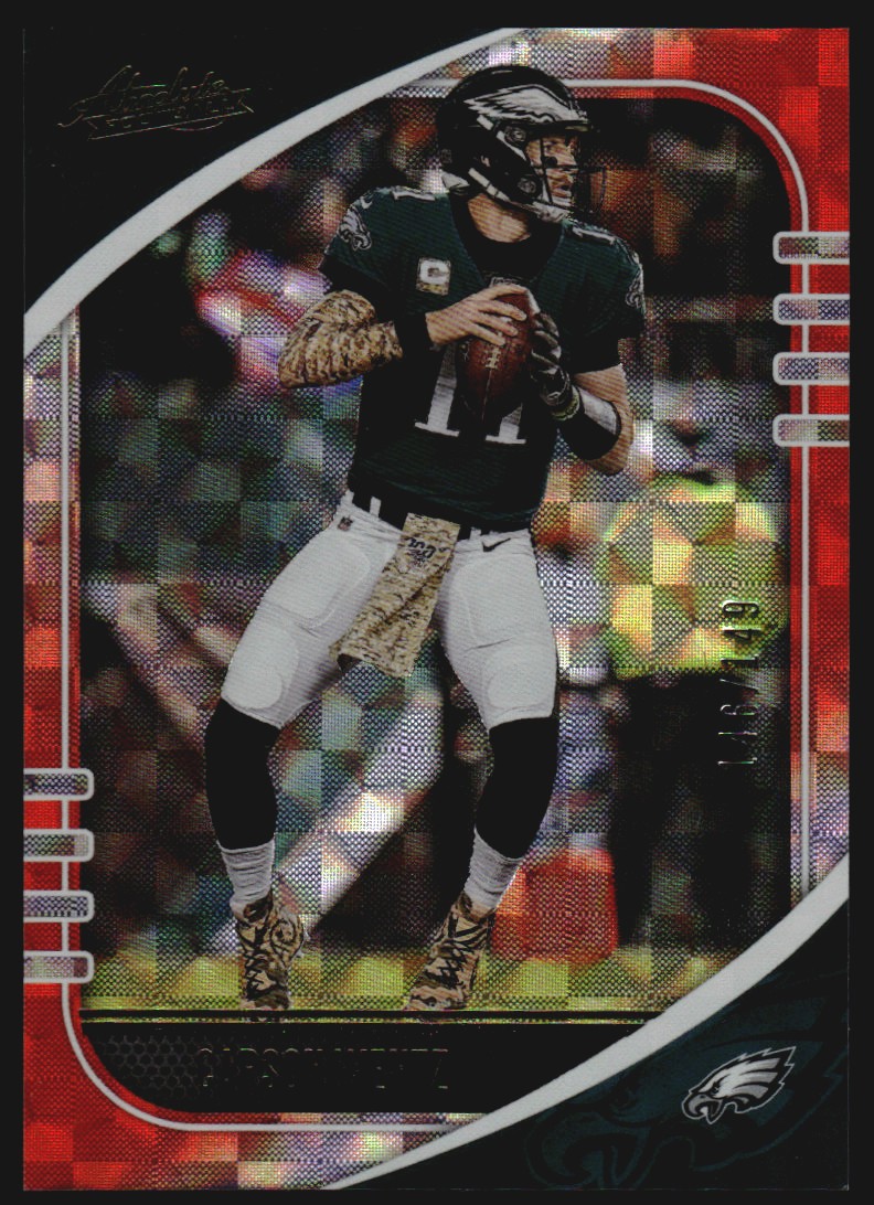 2020 Absolute Orange Mosaic #63 Carson Wentz - NM-MT