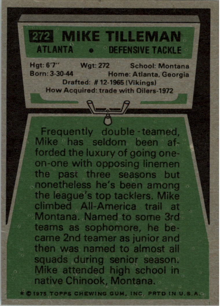 1975 Topps #272 Mike Tilleman - VG