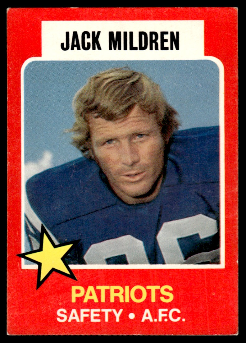 1975 Wonder Bread #23 Jack Mildren - GOOD