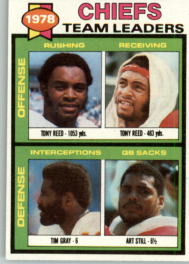 1979 Topps #207 Kansas City Chiefs TL/Tony Reed/Tony Reed/Tim Gray/Art ...