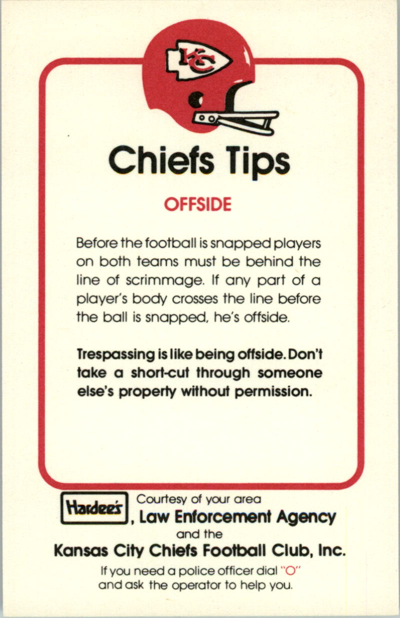 1979 Chiefs Police #1 Bob Grupp - NM-MT
