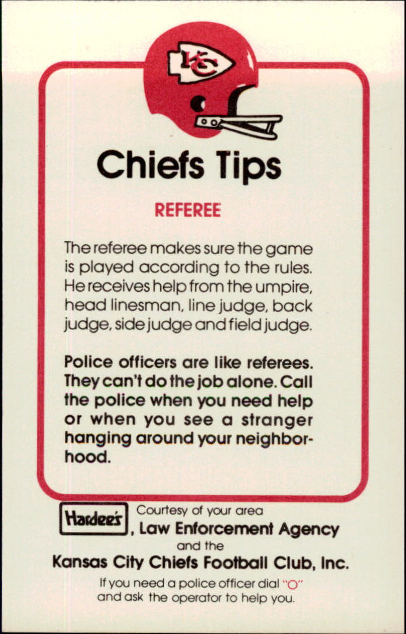 1979 Chiefs Police #22 Ted McKnight - NM-MT