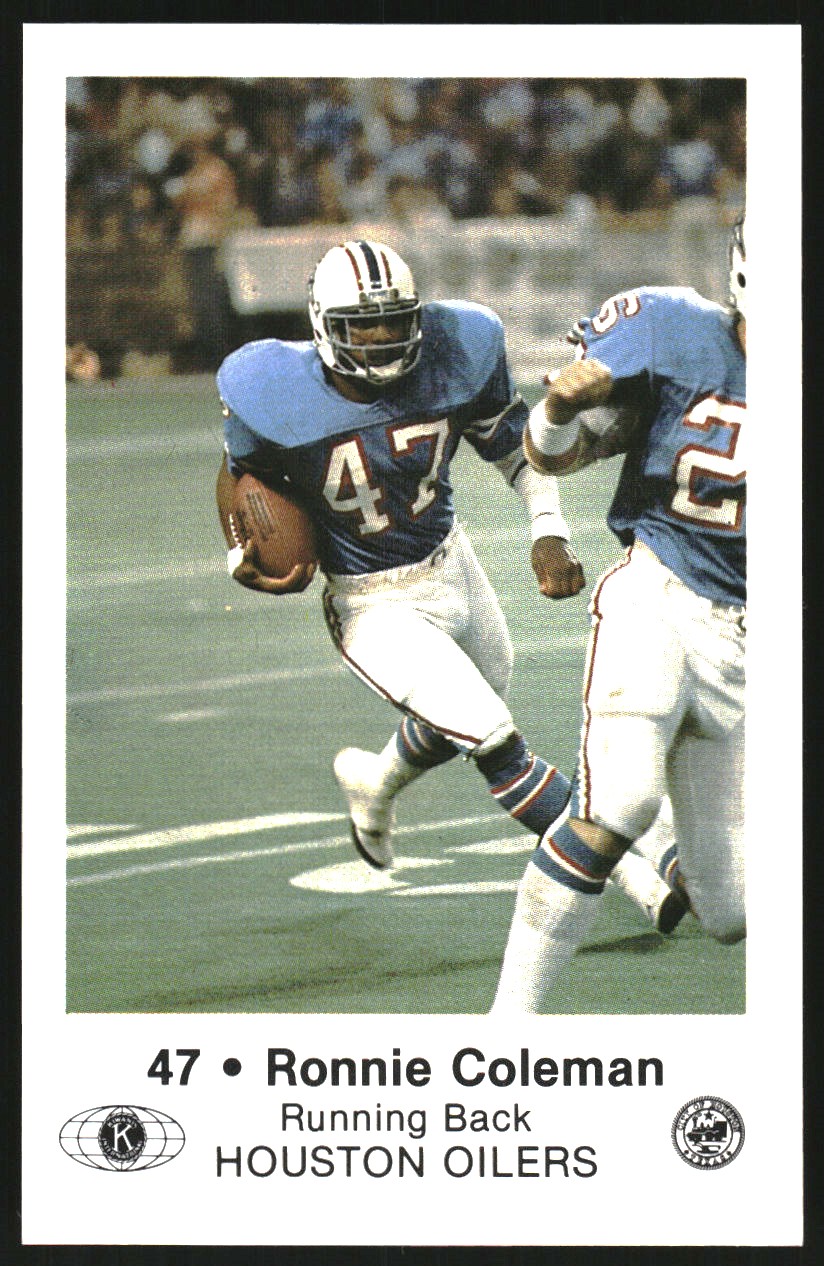 1980 Oilers Police #5 Ronnie Coleman - . Oversized. - NM-MT