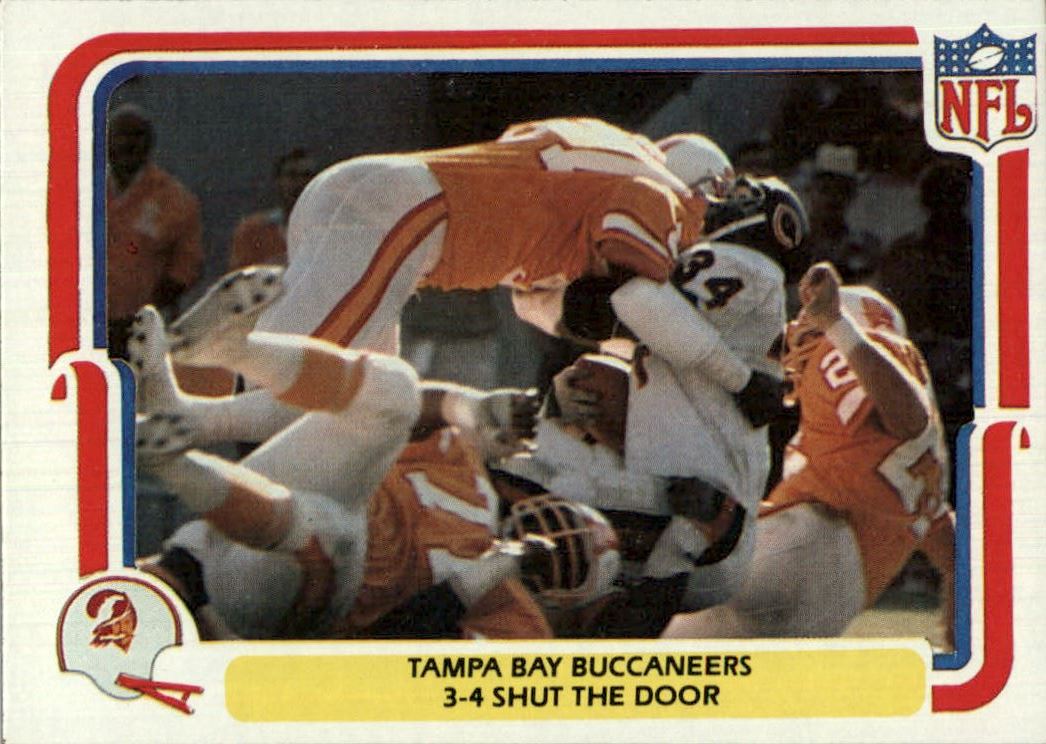 1980 Fleer Team Action #54 Tampa Bay Buccaneers/3-4 Shut The Door ...