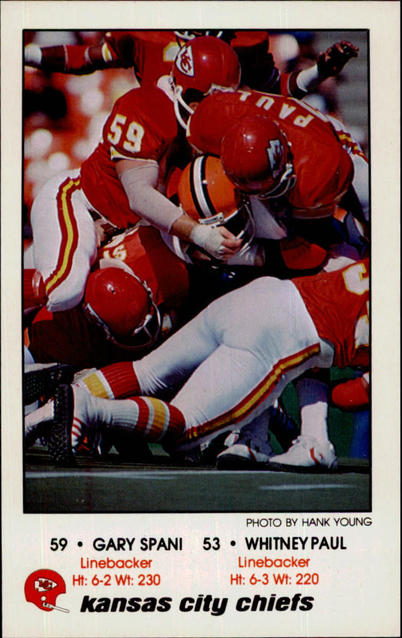 1981 Chiefs Police #7 Gary Spani and - NM-MT
