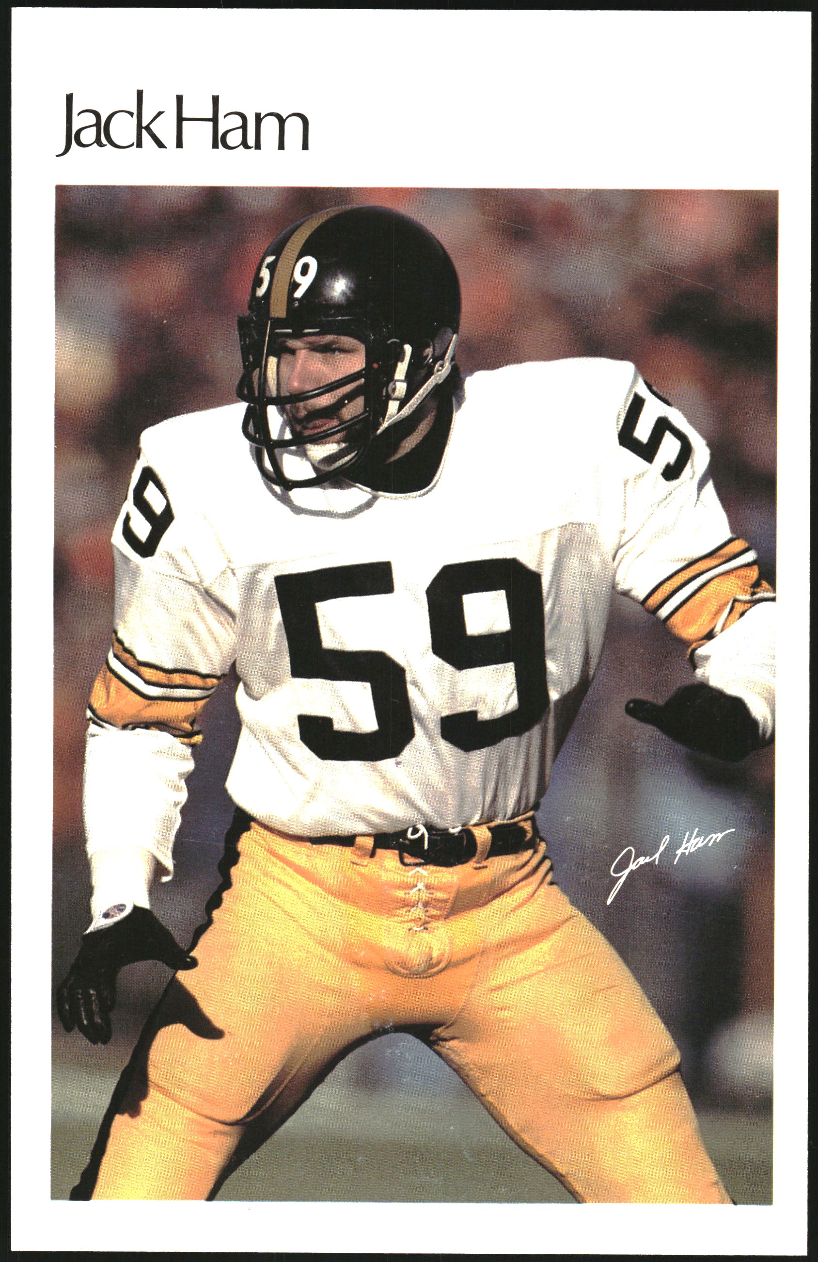 1982 Marketcom #10 Jack Ham - . Oversized. - NM-MT