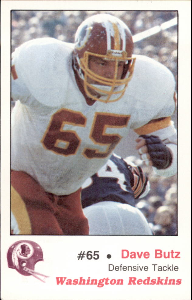 1982 Redskins Police #1 Dave Butz - EX-MT