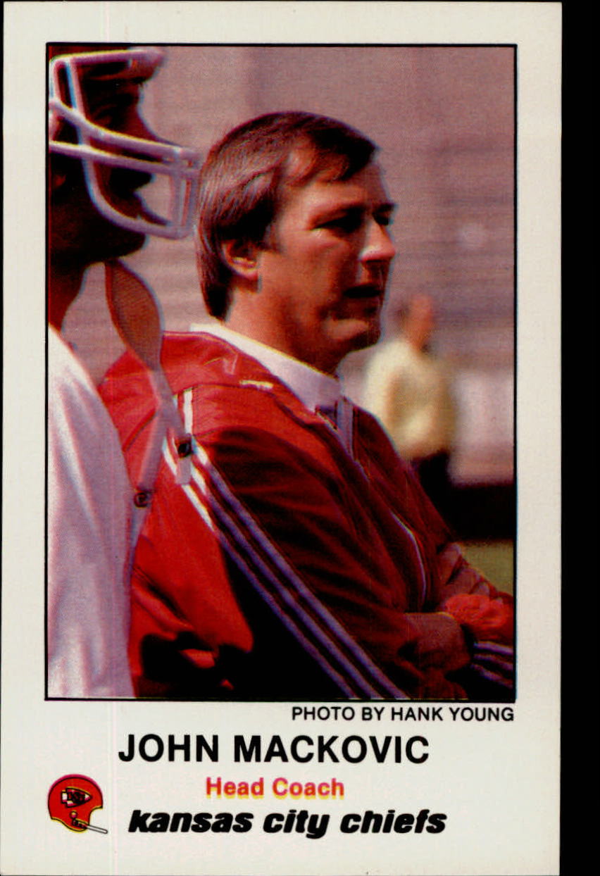 1983 Chiefs Police #1 John Mackovic CO - NM-MT