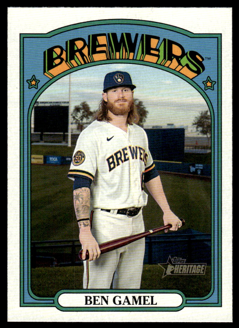 2021 Topps Heritage #432 Ben Gamel SP - NM-MT